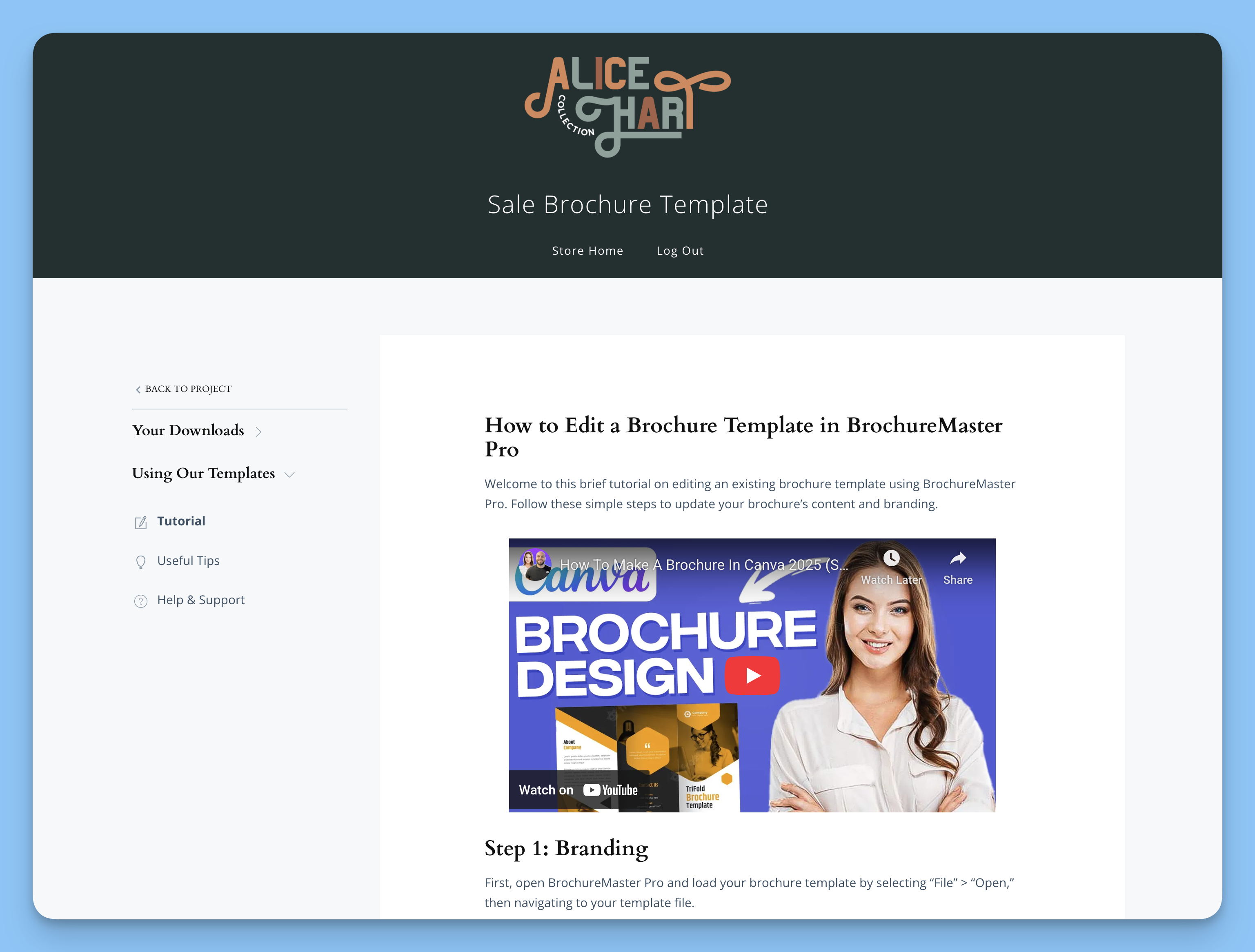 Using content pages | Client Portal Help Center