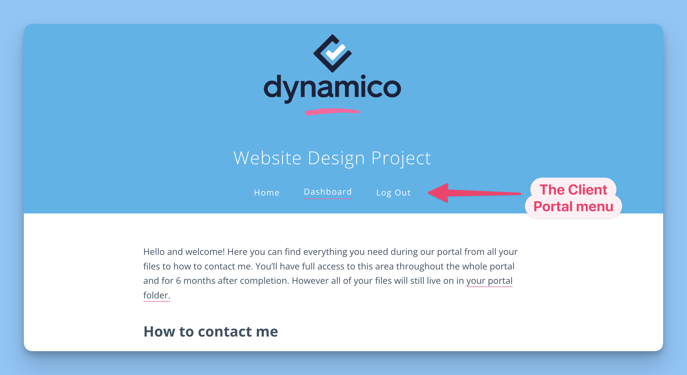 How the menu works in Client Portal | Client Portal Help Center
