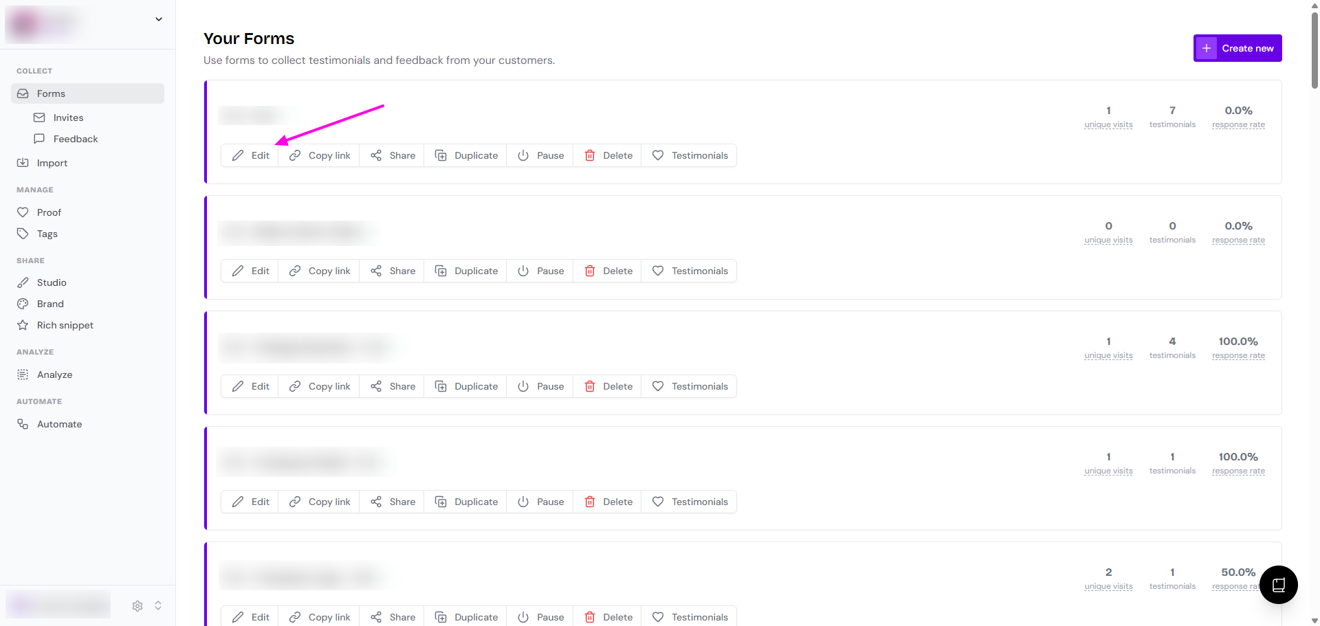 How to set form invitation reminder | Senja Help